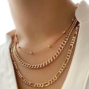 SCJewelry | Jewelry | Bead Chain 8k Gold Chain Necklace | Poshmark